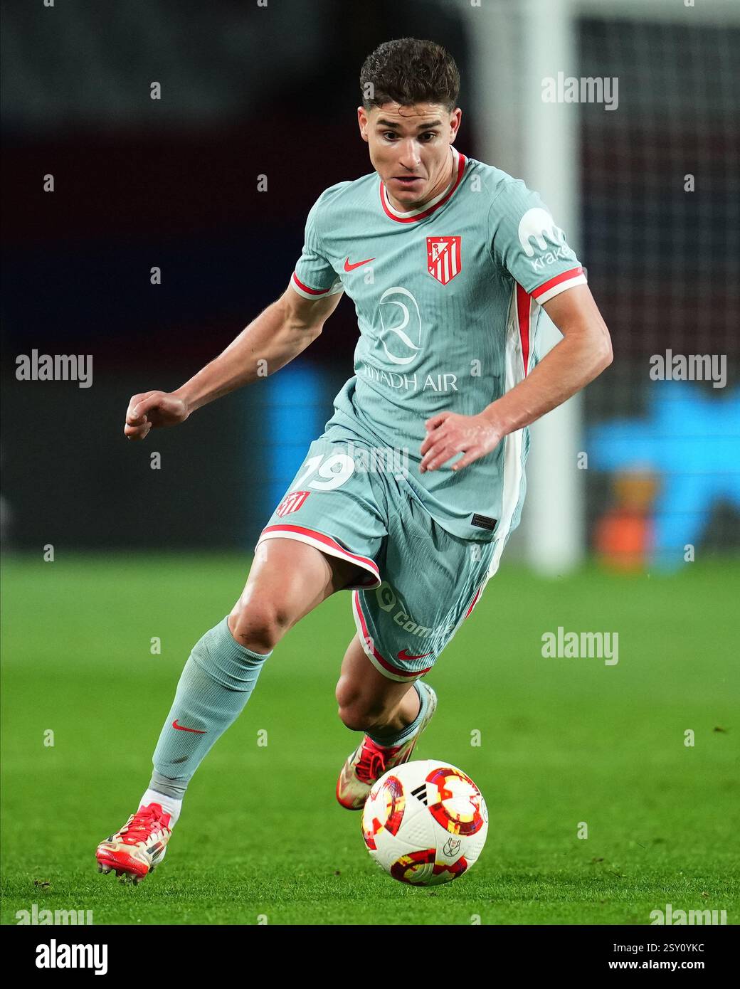 Barcelona, Spain. 26th Feb, 2025. Julian Alvarez of Atletico de Madrid ...