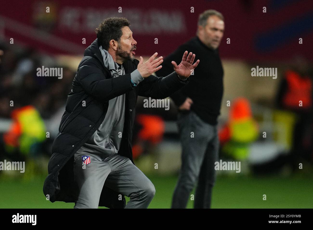 Atletico de Madrid head coach Diego Pablo Simeone during the Copa del ...