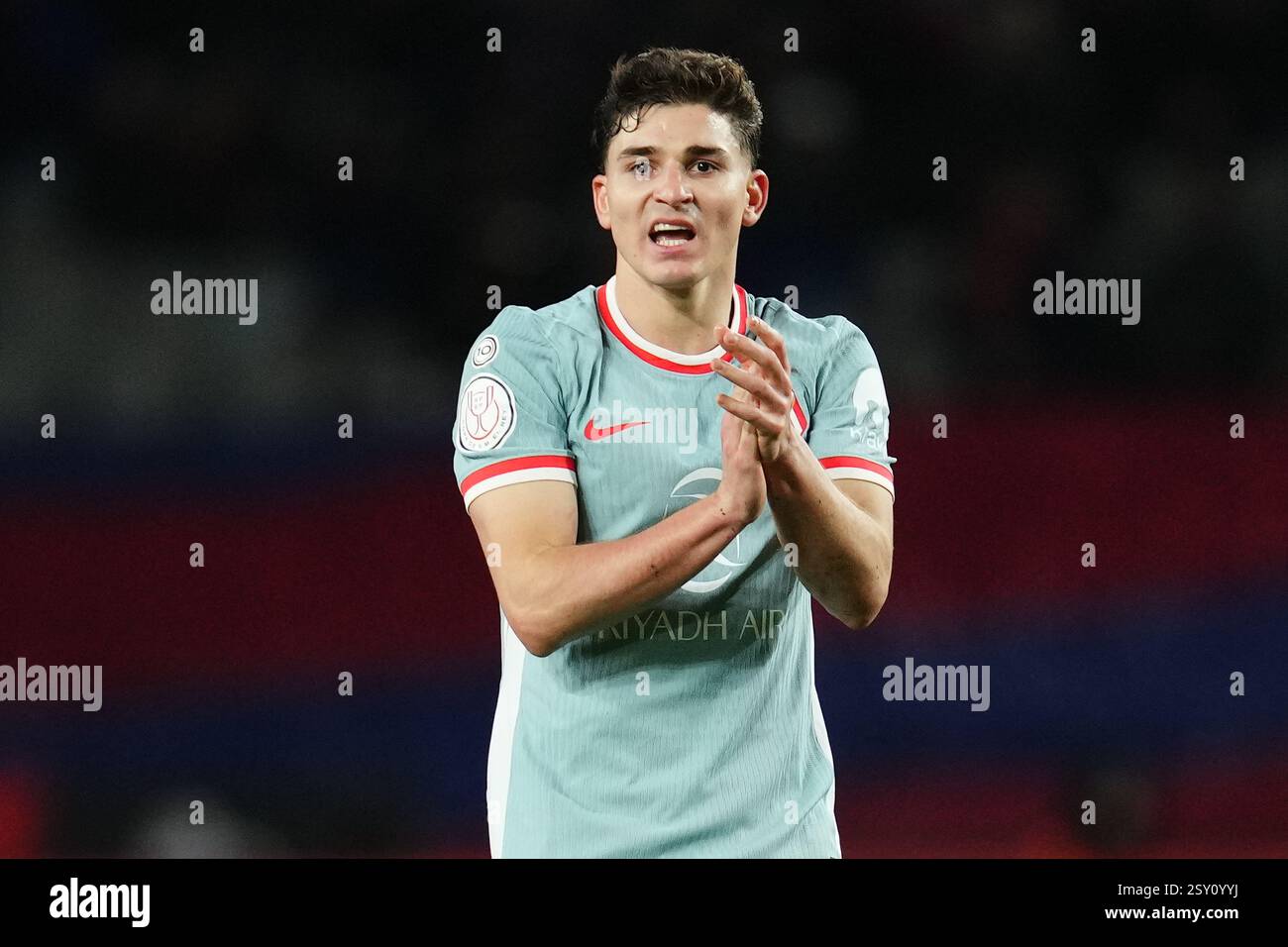 Barcelona, Spain. 26th Feb, 2025. Julian Alvarez of Atletico de Madrid ...