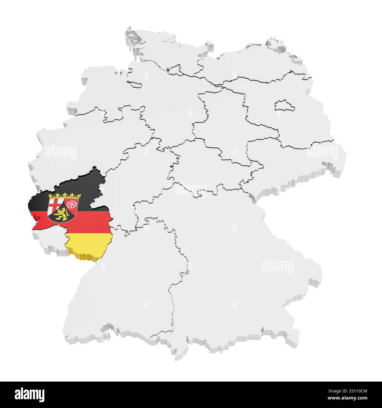 Germany and all its states. The state Rhineland-Palatinate (Rheinland ...