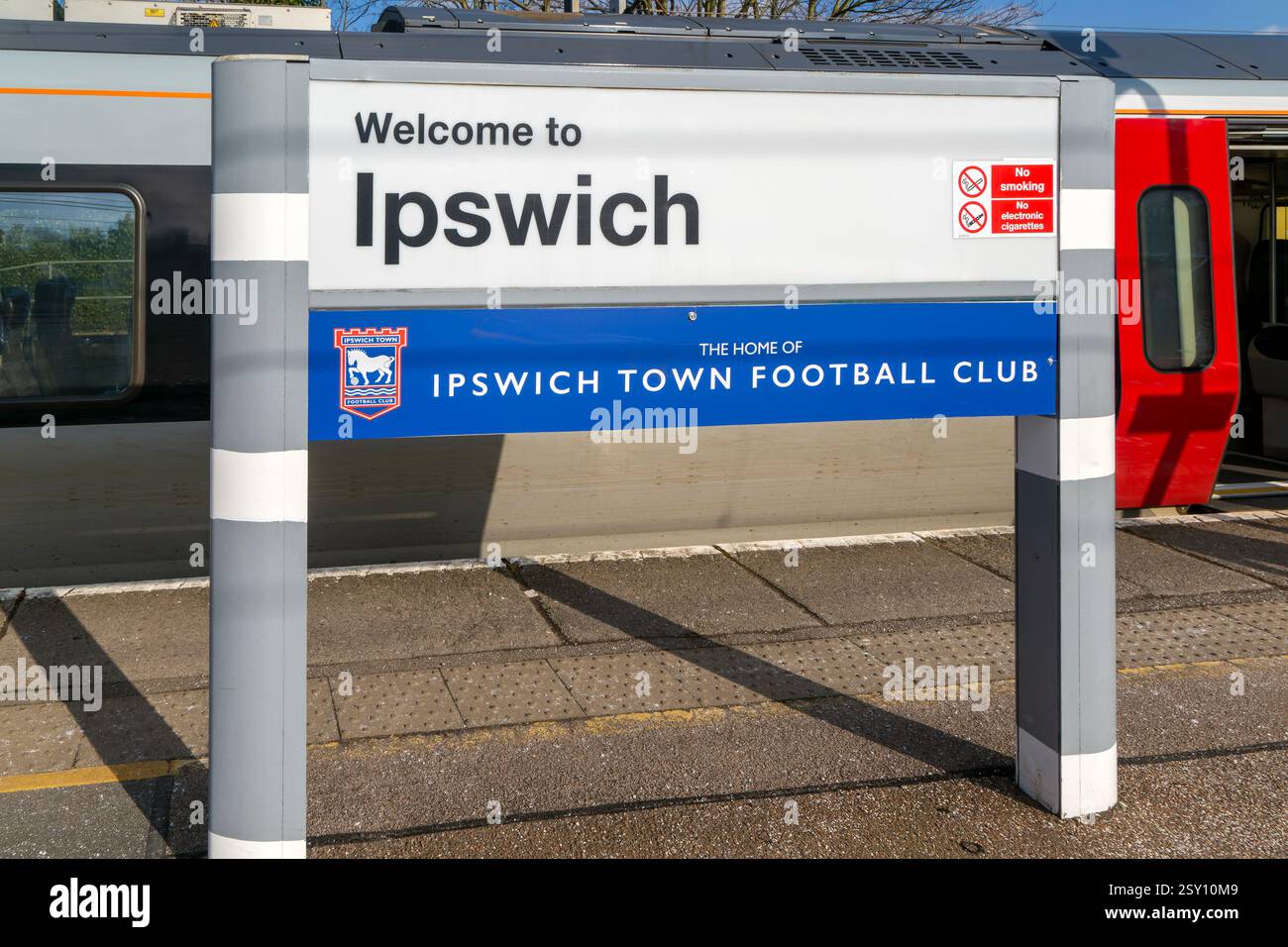 Welcome to Ipswich sign, home of Ipswich Town Football Club, platform ...