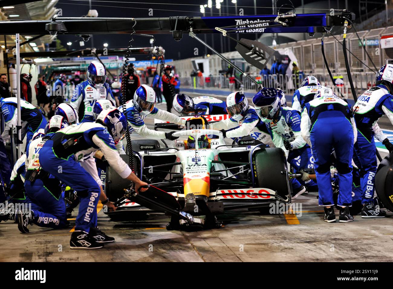Sakhir, Bahrain. 26th Feb, 2025. Isack Hadjar (FRA) Racing Bulls VCARB ...