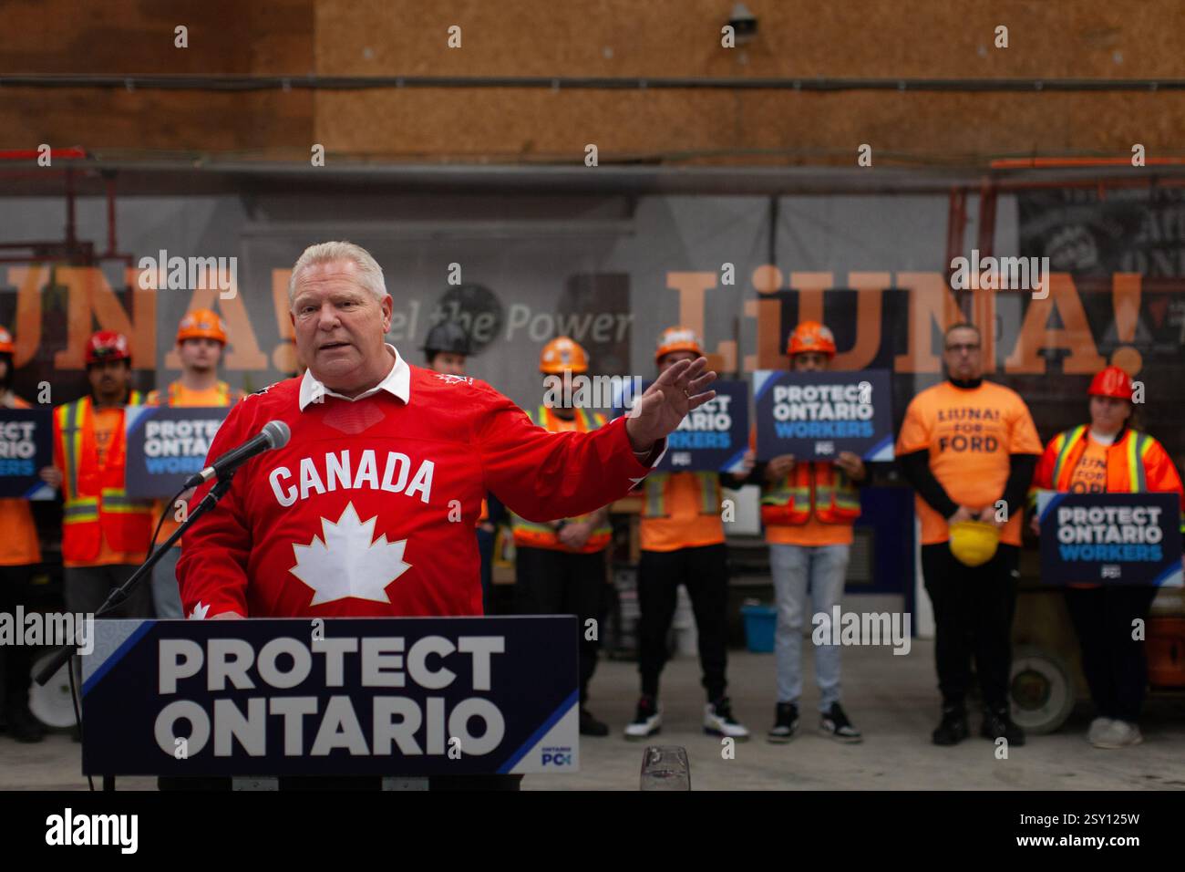 Oldcastle, Canada. 26th Feb, 2025. Ontario Progressive Conservative ...