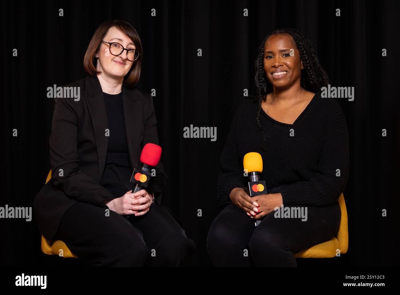 EDITORIAL USE ONLY Journalist Elizabeth Aubrey and entrepreneur Eleanor ...