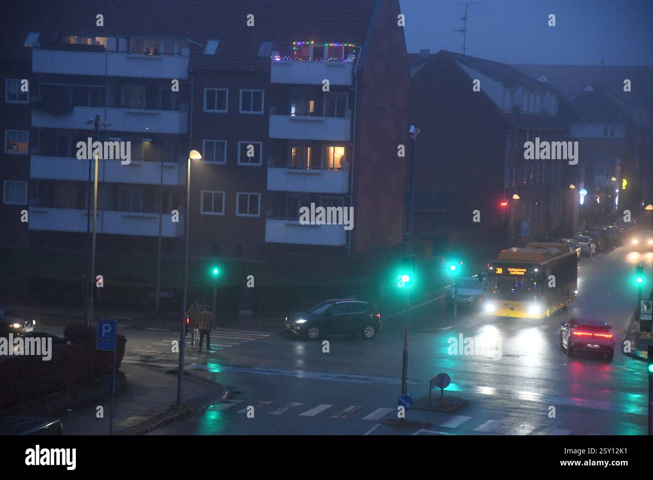 Copenhagen/ Denmark/26 february 2025/ Danish weather rain fall an fog ...