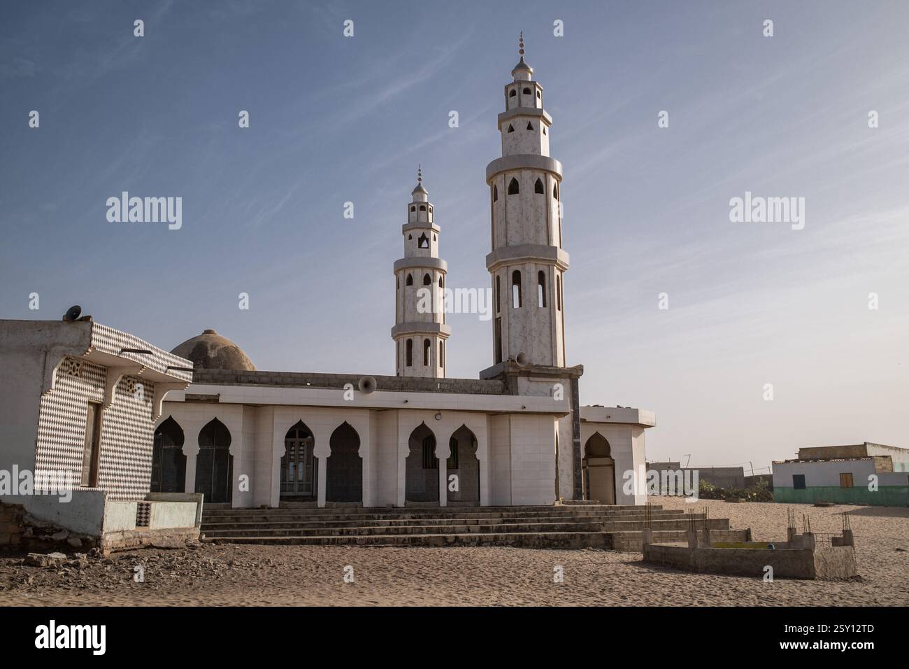 Cayar, Senegal. 08th Feb, 2025. View of the mosque in Cayar, in the ...