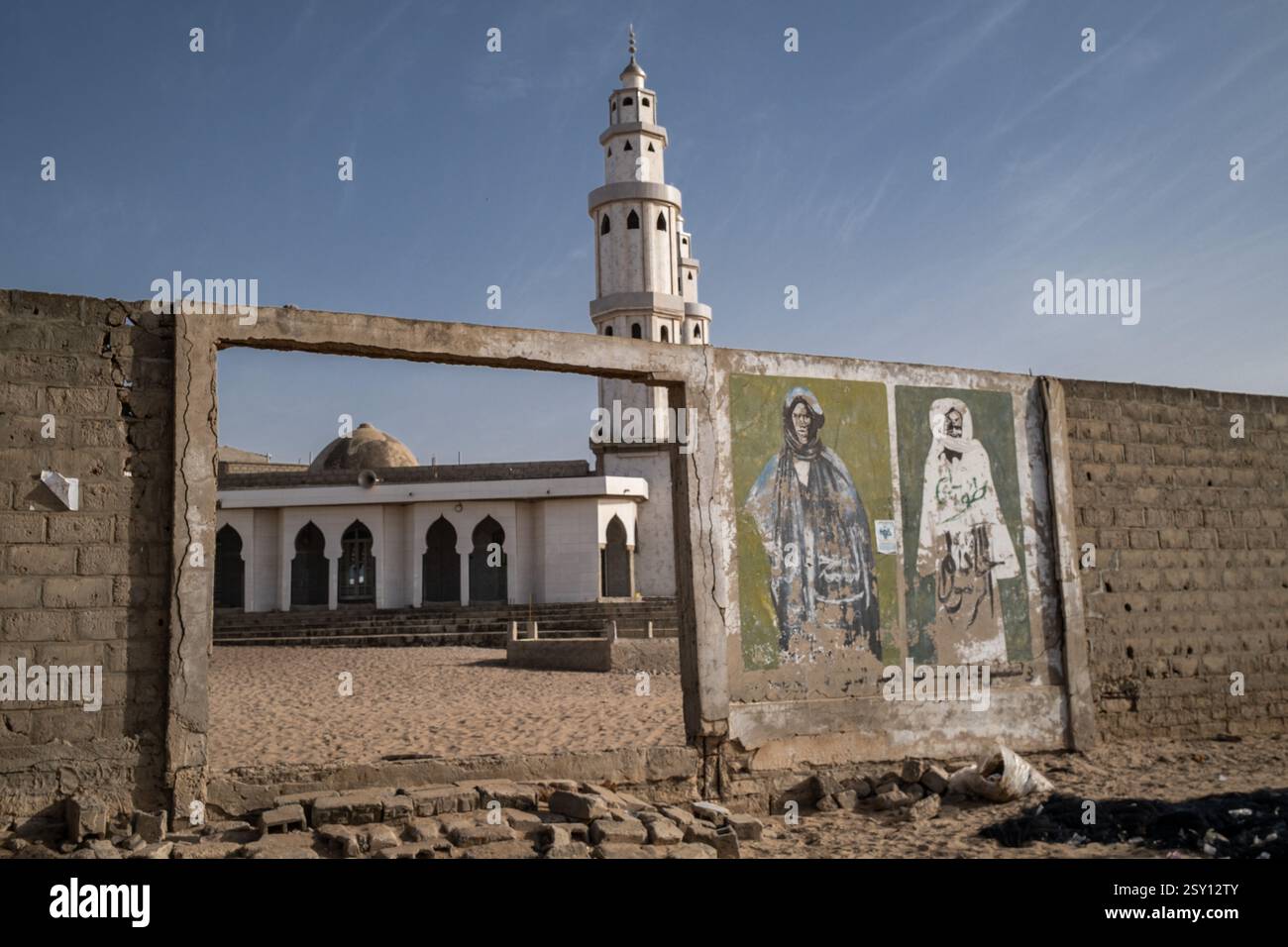 Cayar, Senegal. 08th Feb, 2025. View of the mosque in Cayar, in the ...