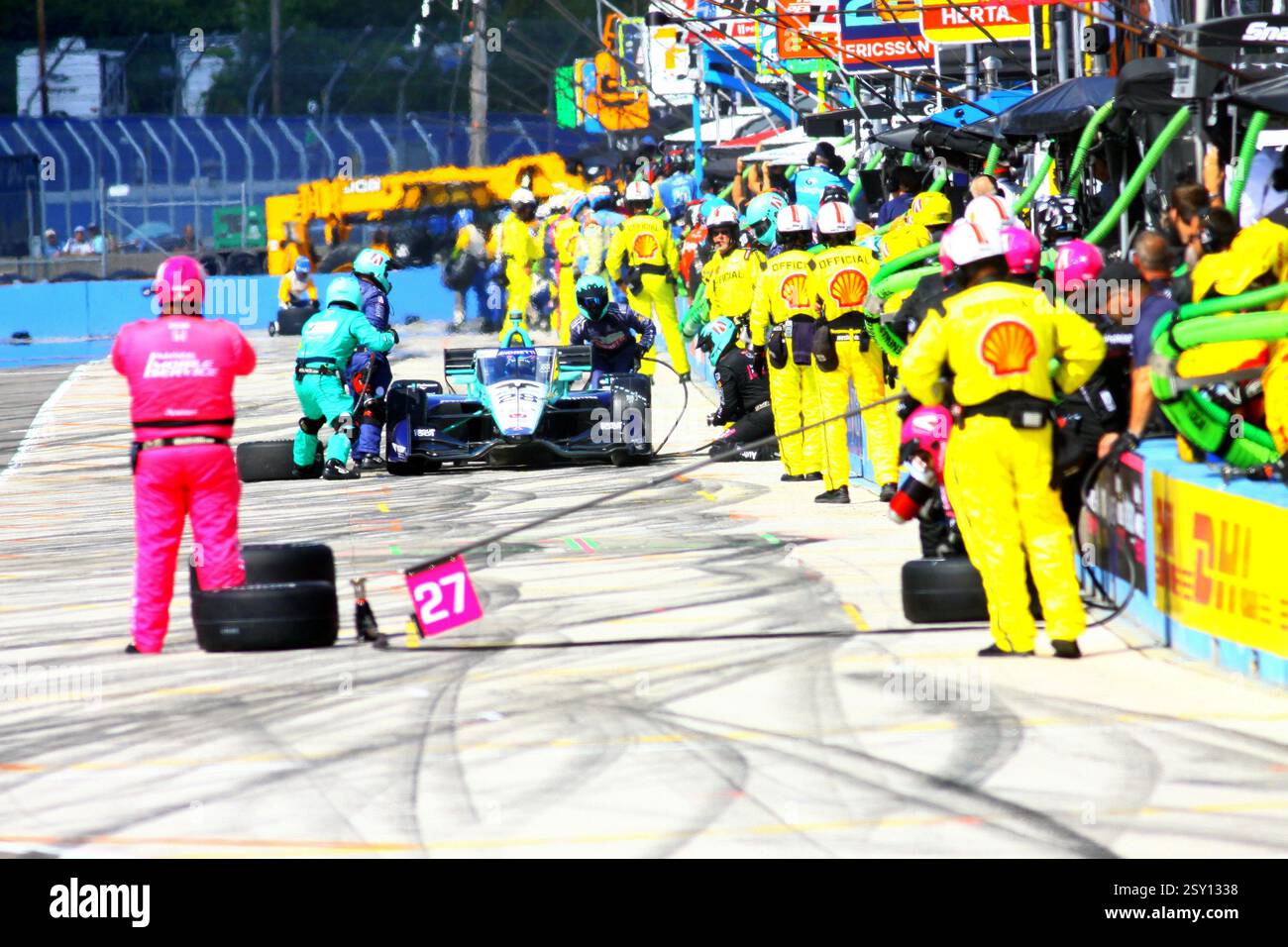 Milwaukee Wisconsin - September 1, 2024: Marcus Ericsson INDYCAR Hy-Vee ...