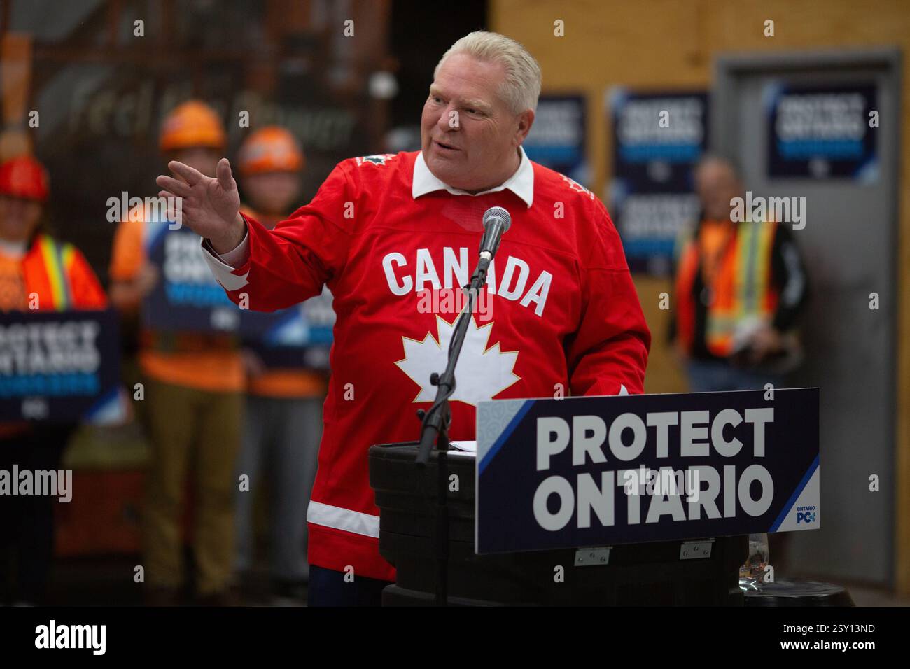 Oldcastle, Canada. 26th Feb, 2025. Ontario Progressive Conservative ...