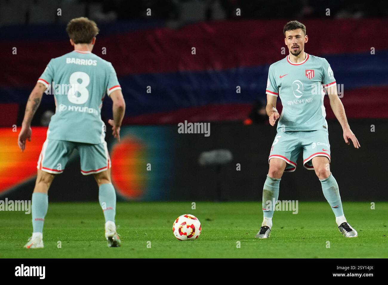 Barcelona, Spain. 26th Feb, 2025. Clement Lenglet of Atletico de Madrid ...