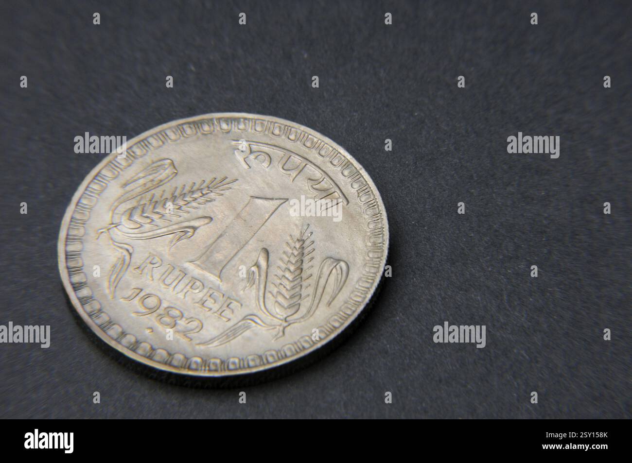 Concept of Indian currency one rupee coin Stock Photo - Alamy