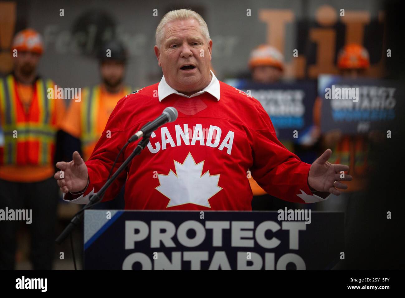 Oldcastle, Canada. 26th Feb, 2025. Ontario Progressive Conservative ...