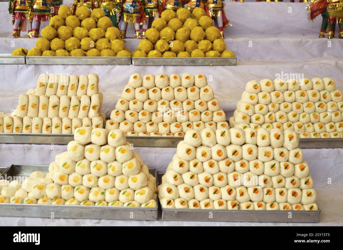 Sweet made of Khowa in shop Ramdeora Rajasthan India Asia Stock Photo ...
