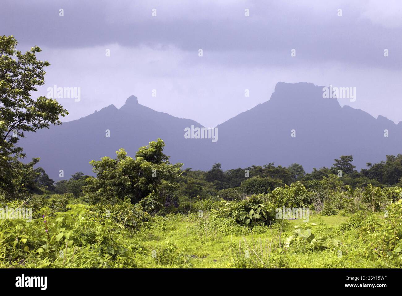 Sahyadri mountain range Panvel raigad Maharashtra India Asia Stock ...