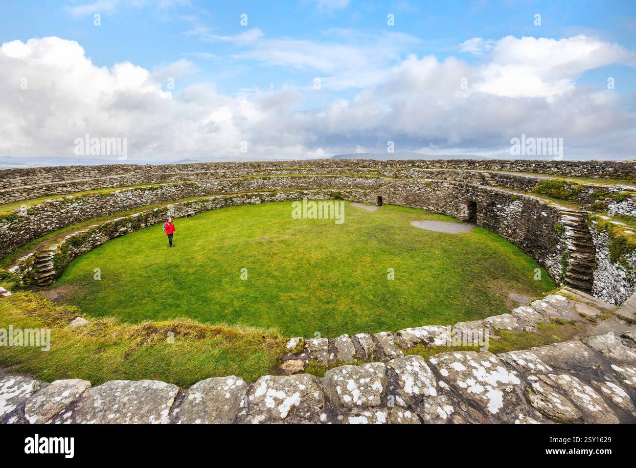 The Grianan of Aileach, Grianan Aligh, stone fort on Greenan Mountain ...