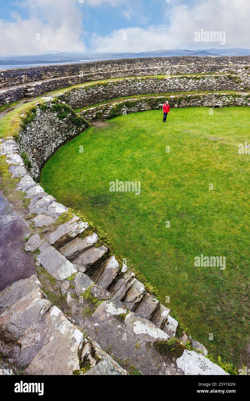 The Grianan of Aileach, Grianan Aligh, stone fort on Greenan Mountain ...