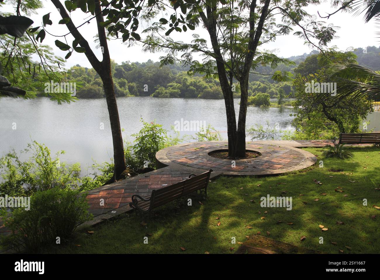 Maya Lake Bicholim goa India Asia Stock Photo - Alamy