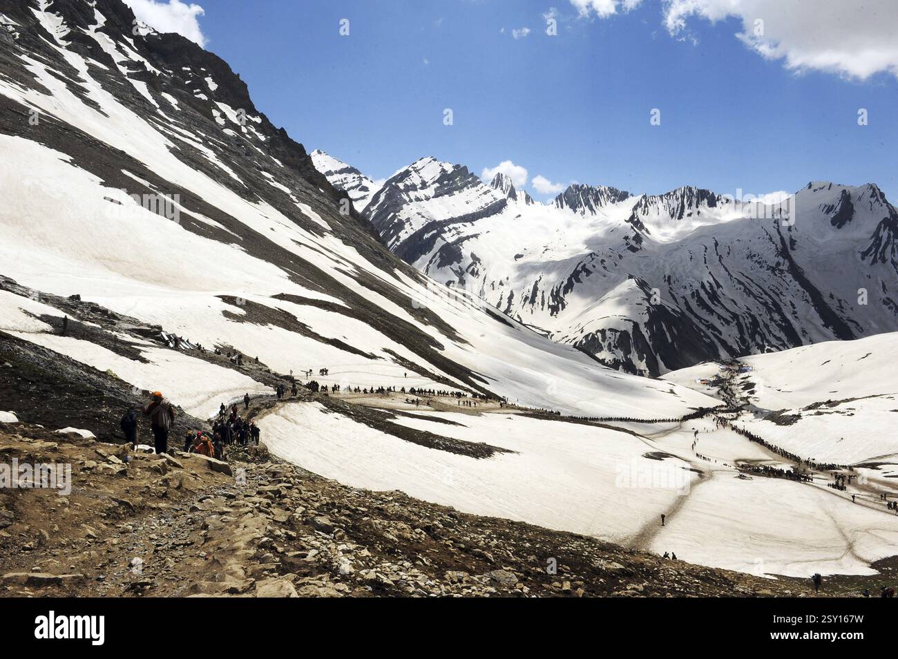 Pilgrim mahagunas pass to ganesh top, amarnath yatra, Jammu Kashmir ...