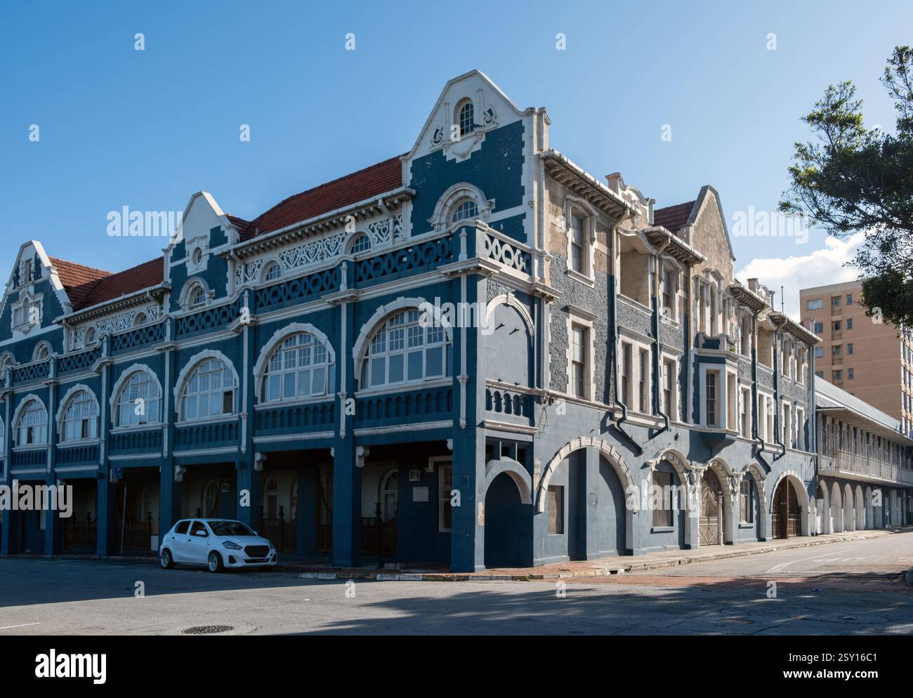 South Africa. Port Elizabeth Gqeberha. Historic building facade ...