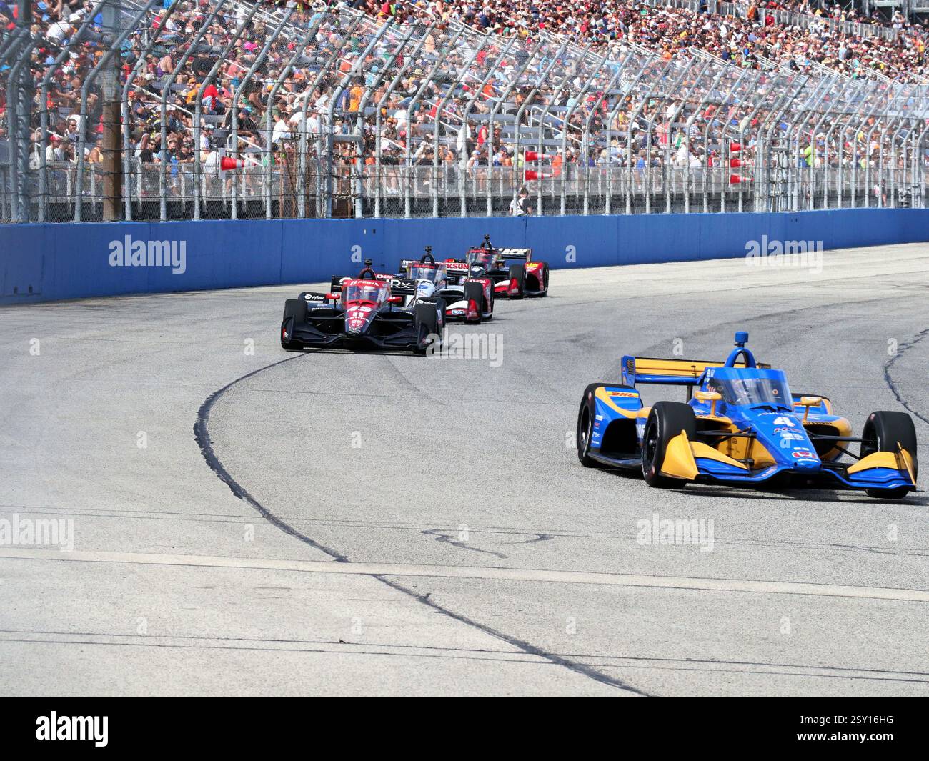 Milwaukee Wisconsin - September 1, 2024: Christian Lundgaard INDYCAR Hy ...
