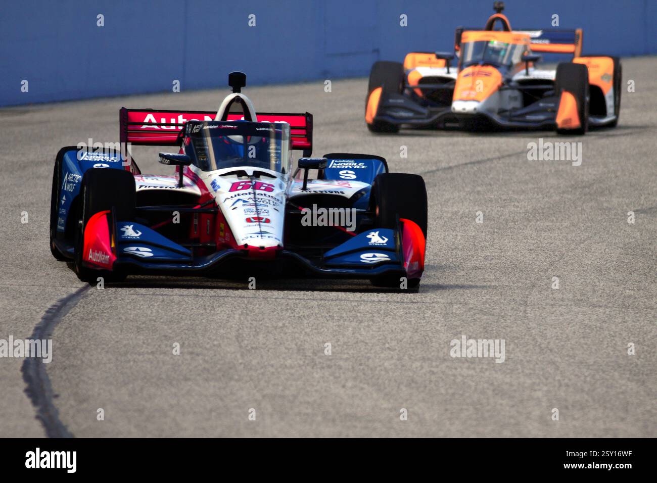 Milwaukee Wisconsin - September 1, 2024: David Malukas INDYCAR Hy-Vee ...