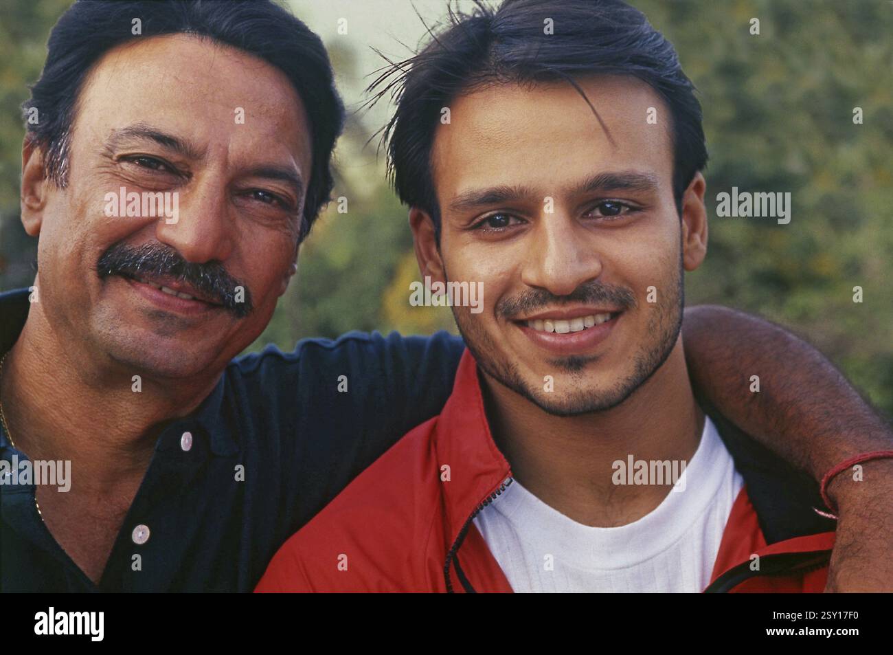 Indian bollywood actor, suresh oberoi and vivek oberoi, India, Asia ...