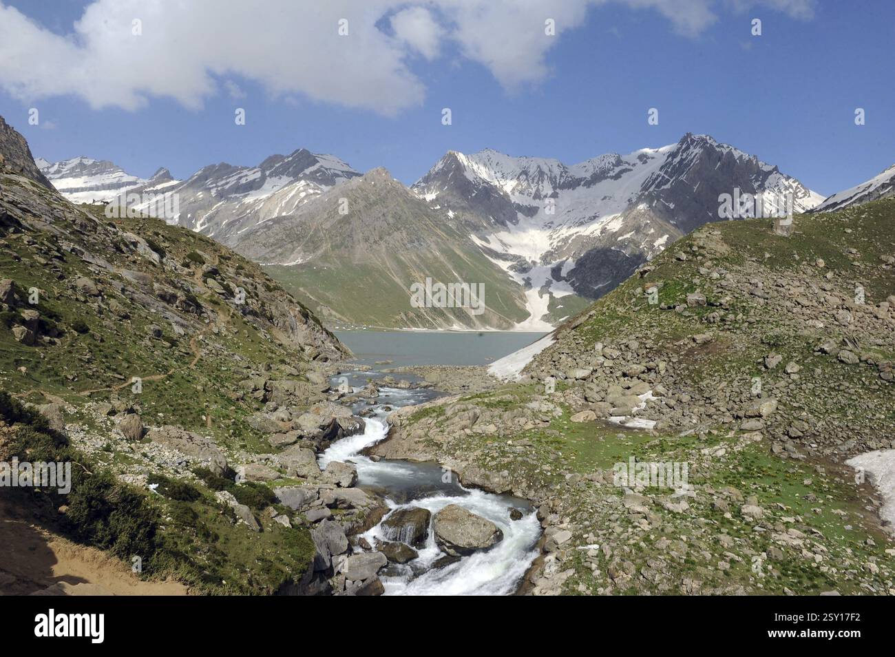 Sheshnag lake, amarnath yatra, Jammu Kashmir, India, Asia Stock Photo ...