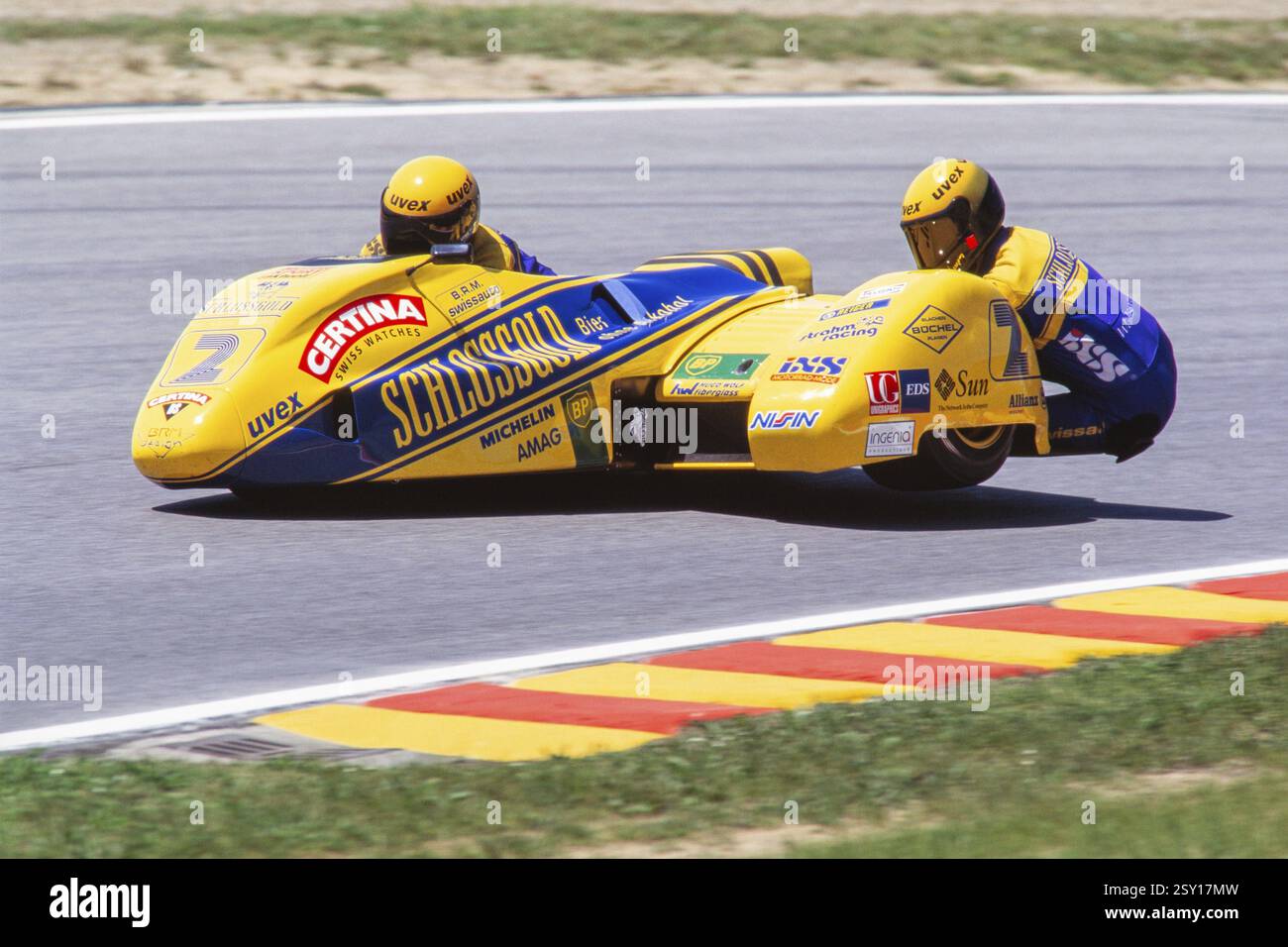 Rolf Biland (CH), Kurt Waltisperg (CH), motorsport, motorbike team ...