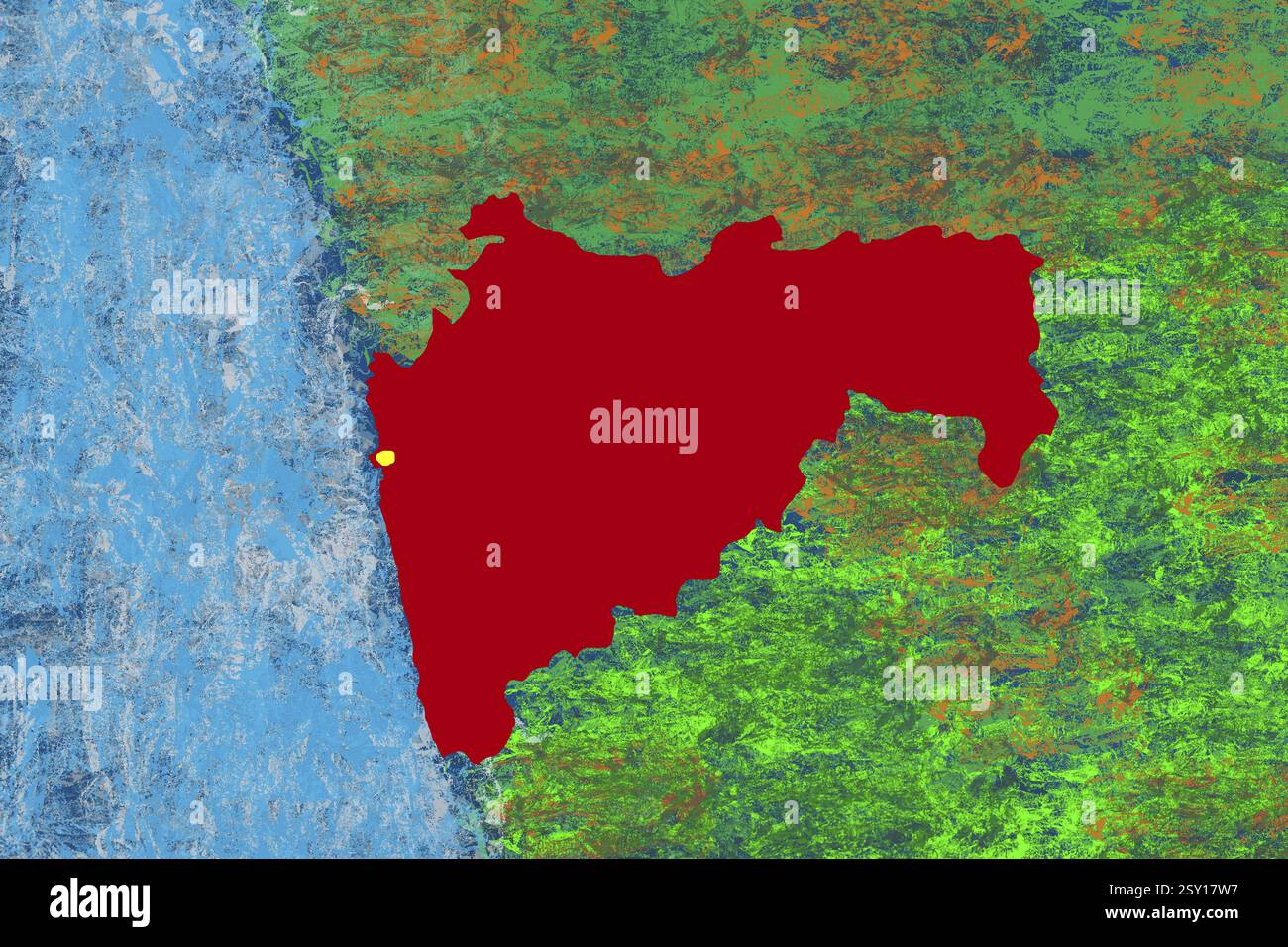 Maharashtra state map hi-res stock photography and images - Alamy