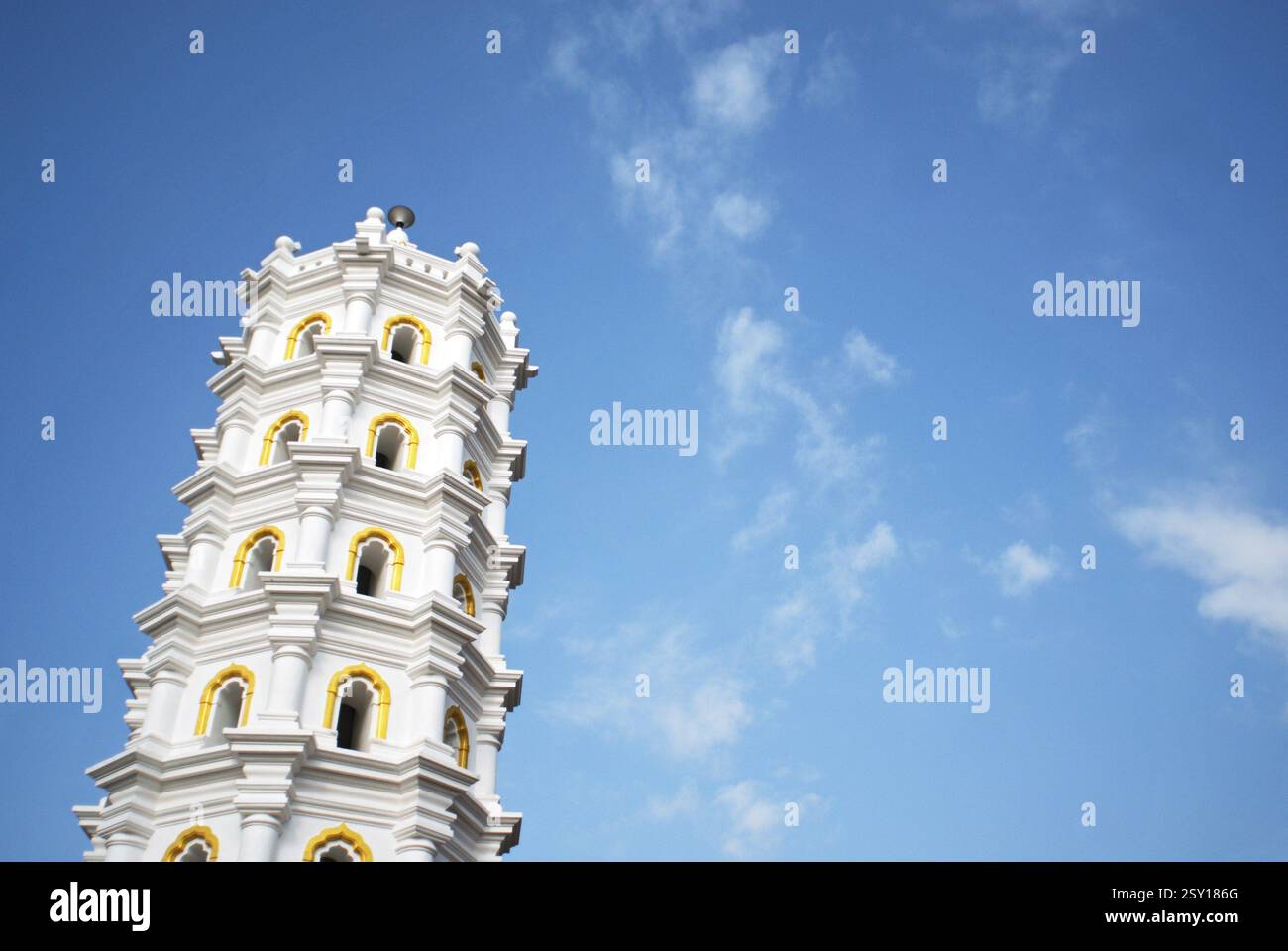 Lamp tower at mangesh mangeshi temple, Ponda, Goa, India, Asia Stock ...