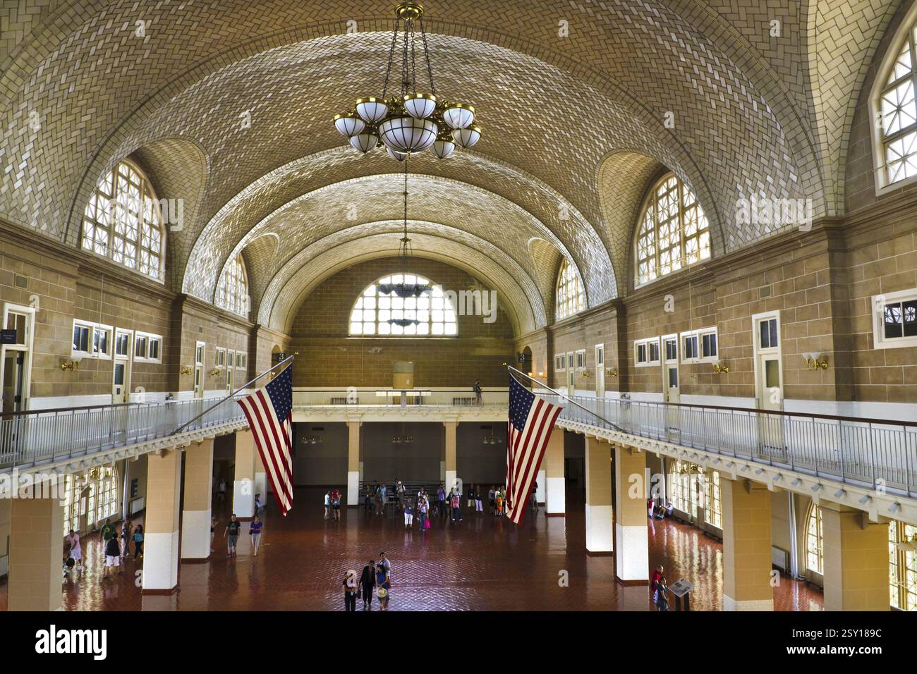 Immigration station building, ellis island, new york, usa Stock Photo ...
