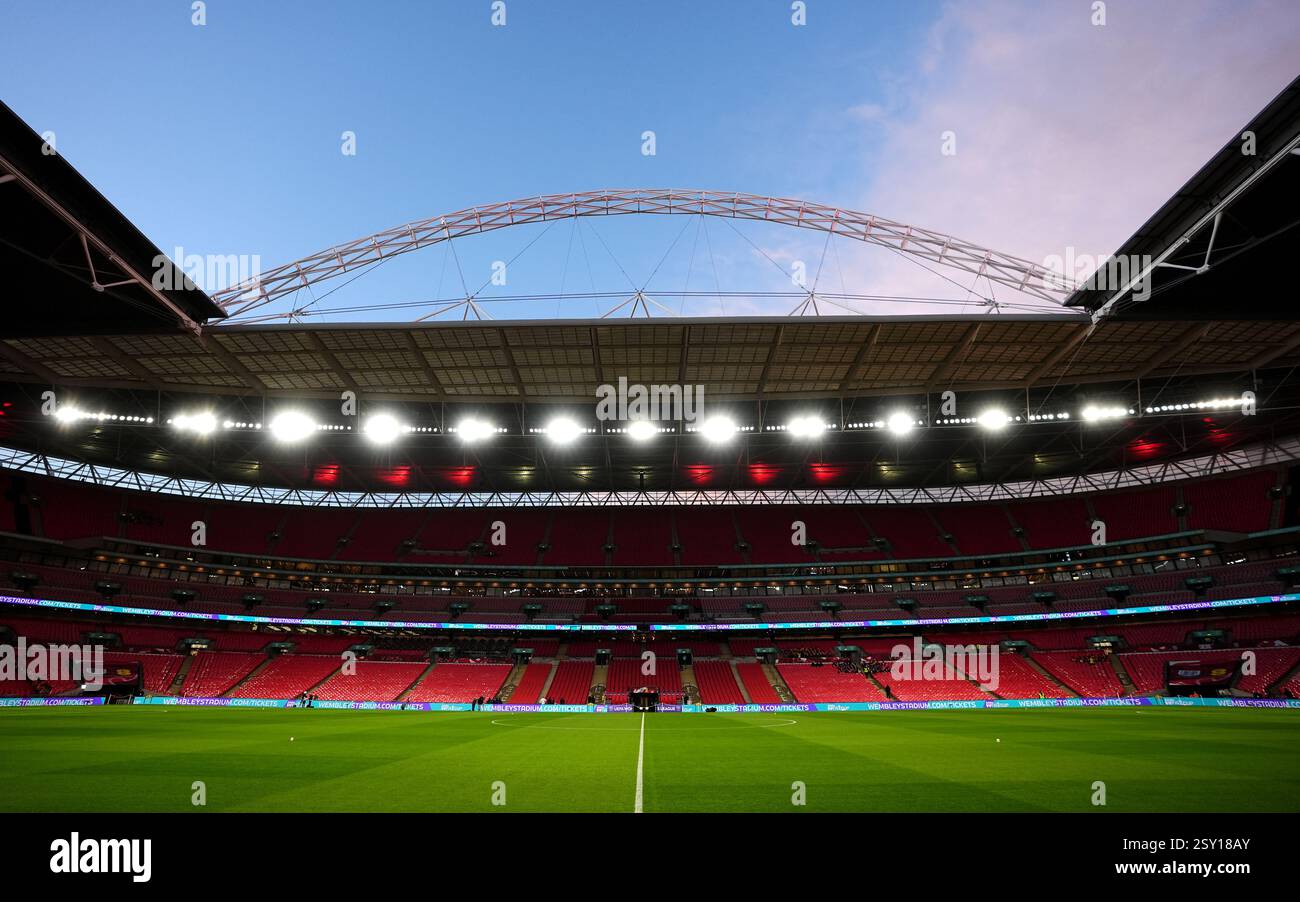 A general view from inside the stadium ahead of the UEFA Women's ...