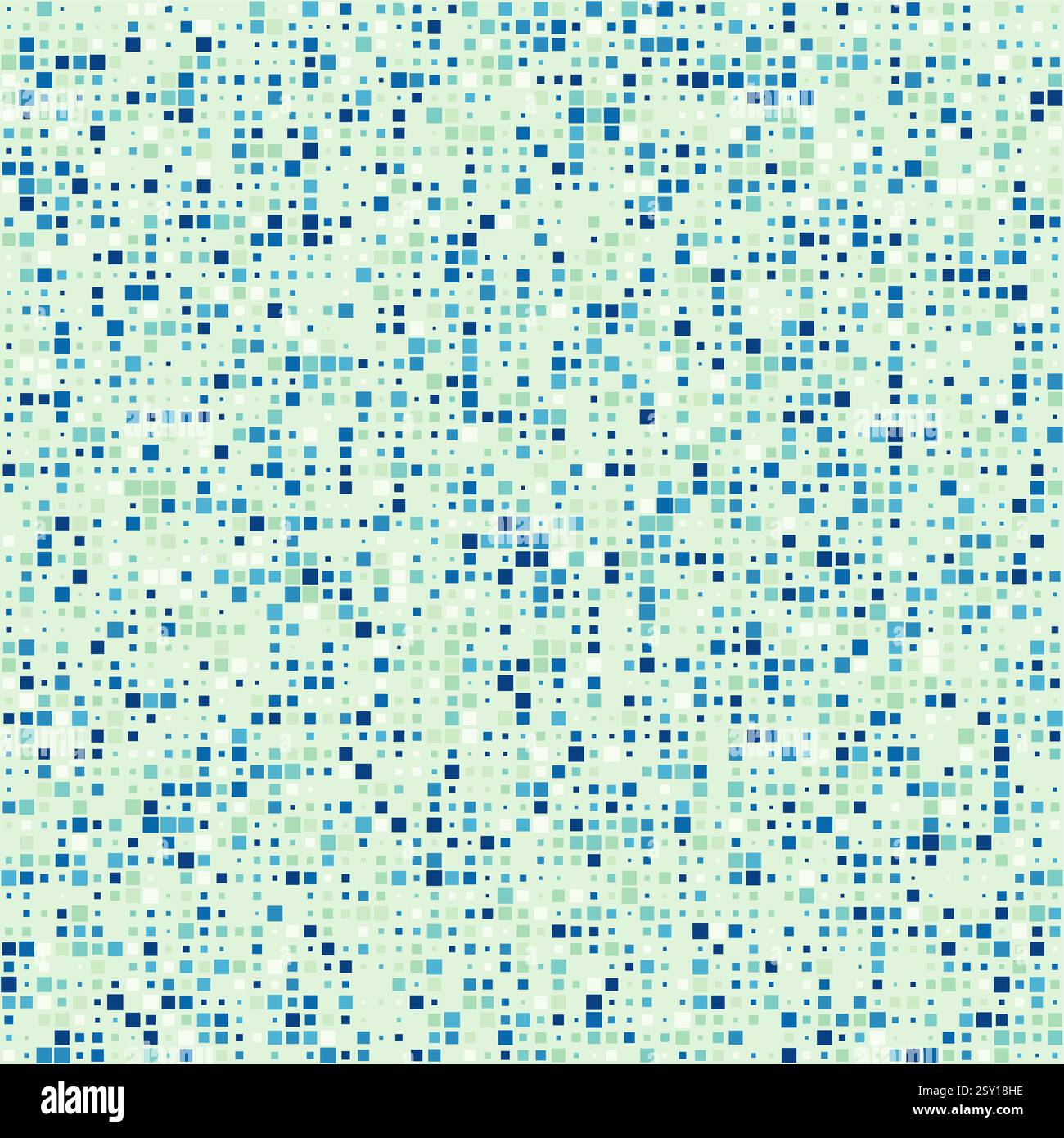 Abstract pattern. Squares in multiple colors. Soft blue, teal, pale ...