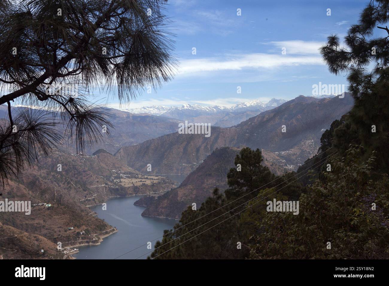 Ravi river, kangra valley, himachal pradesh, india, asia Stock Photo ...