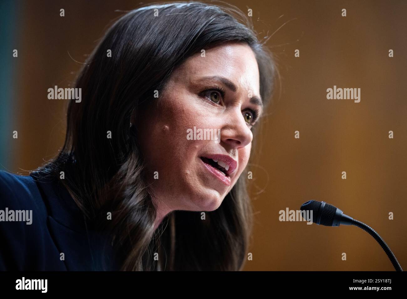 UNITED STATES - FEBRUARY 26: Sen. Katie Britt, R-Ala., speaks during a ...