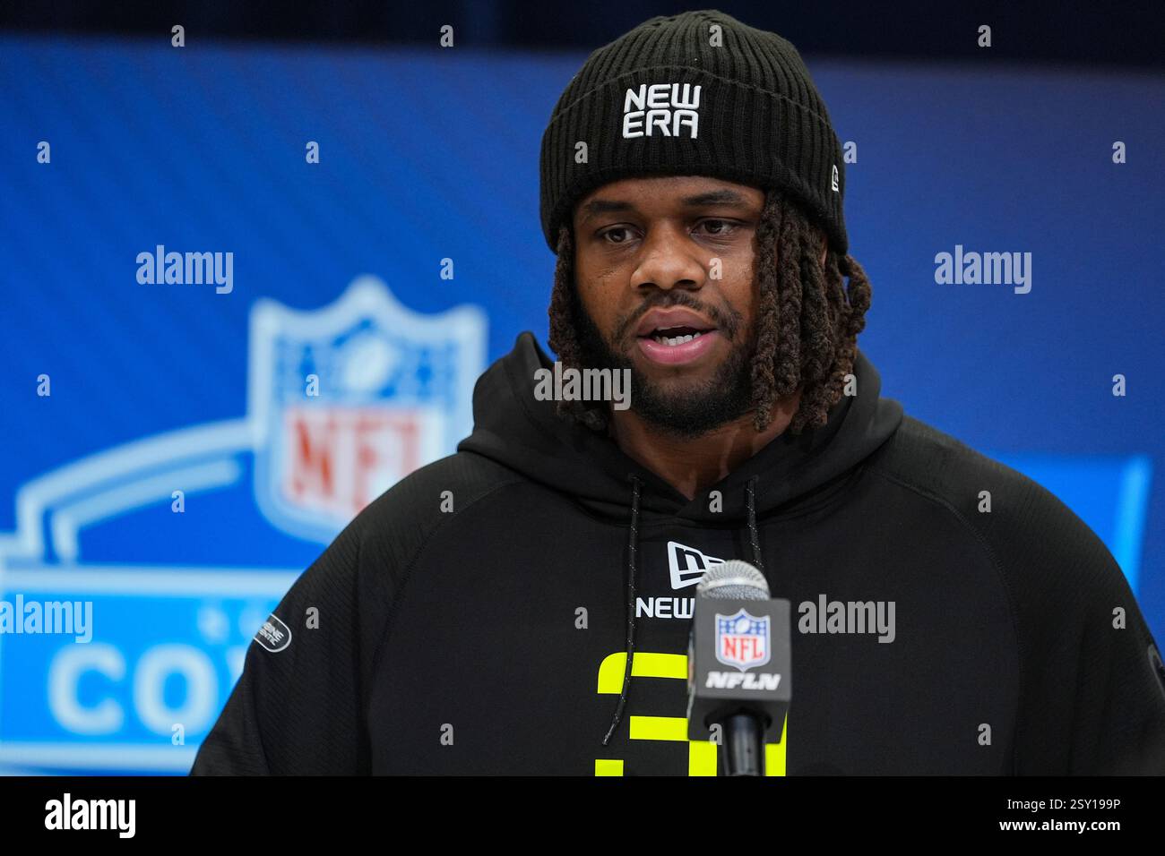 South Carolina defensive lineman T.J. Sanders speaks during a press ...