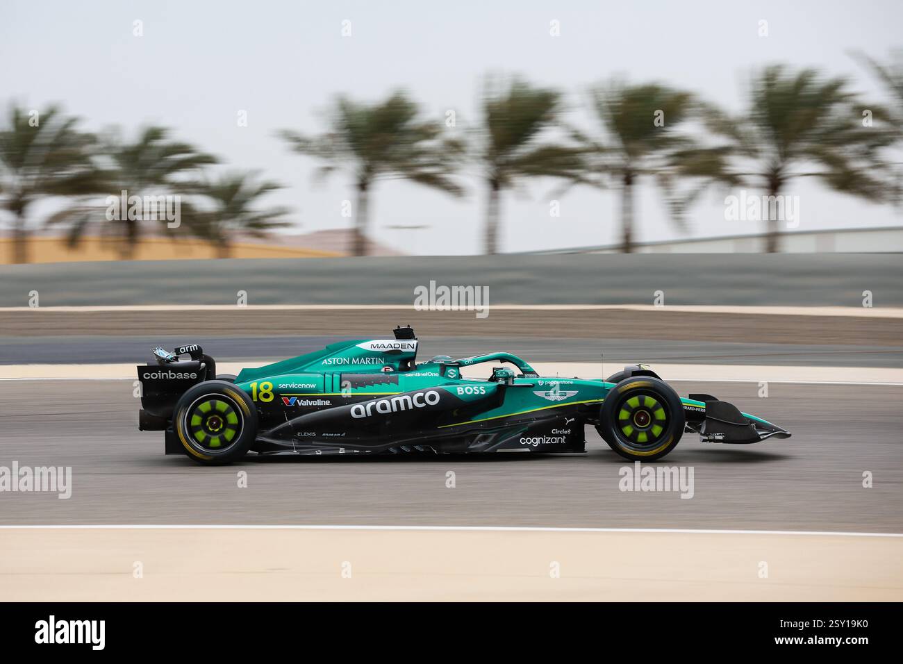 18 STROLL Lance (can), Aston Martin F1 Team AMR25, action during the Formula 1 Aramco pre-season ...