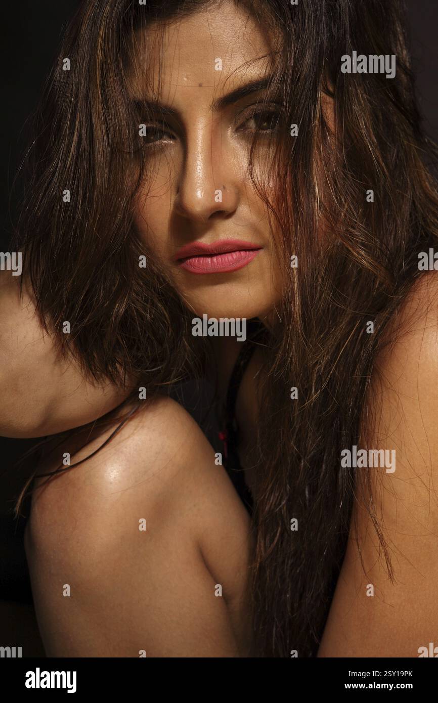 Indian female models portrait hi-res stock photography and images - Alamy