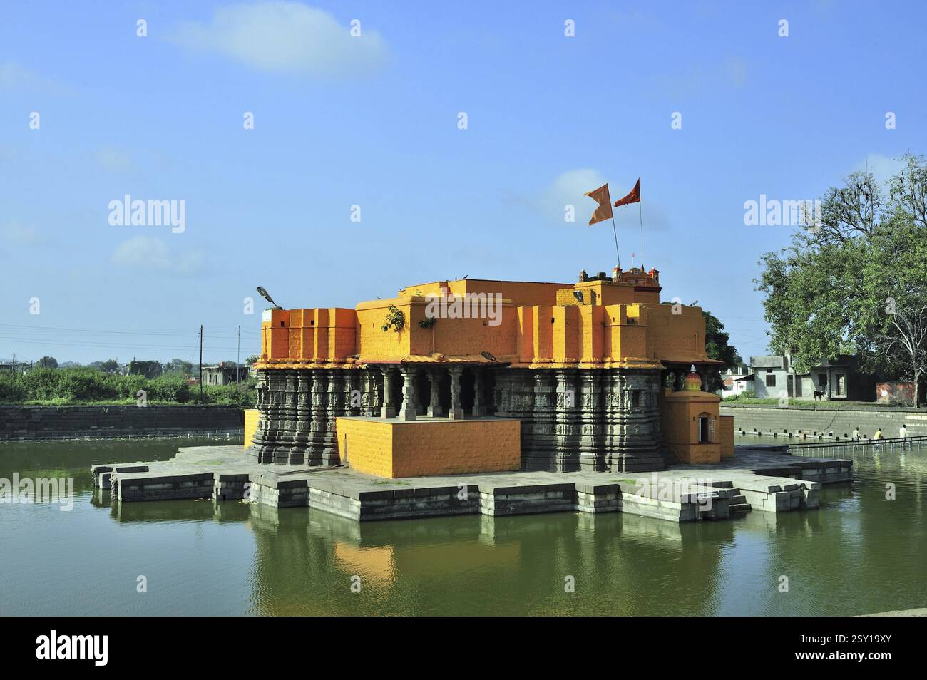Kankaleshwar temple lake at beed maharashtra india Asia Stock Photo - Alamy