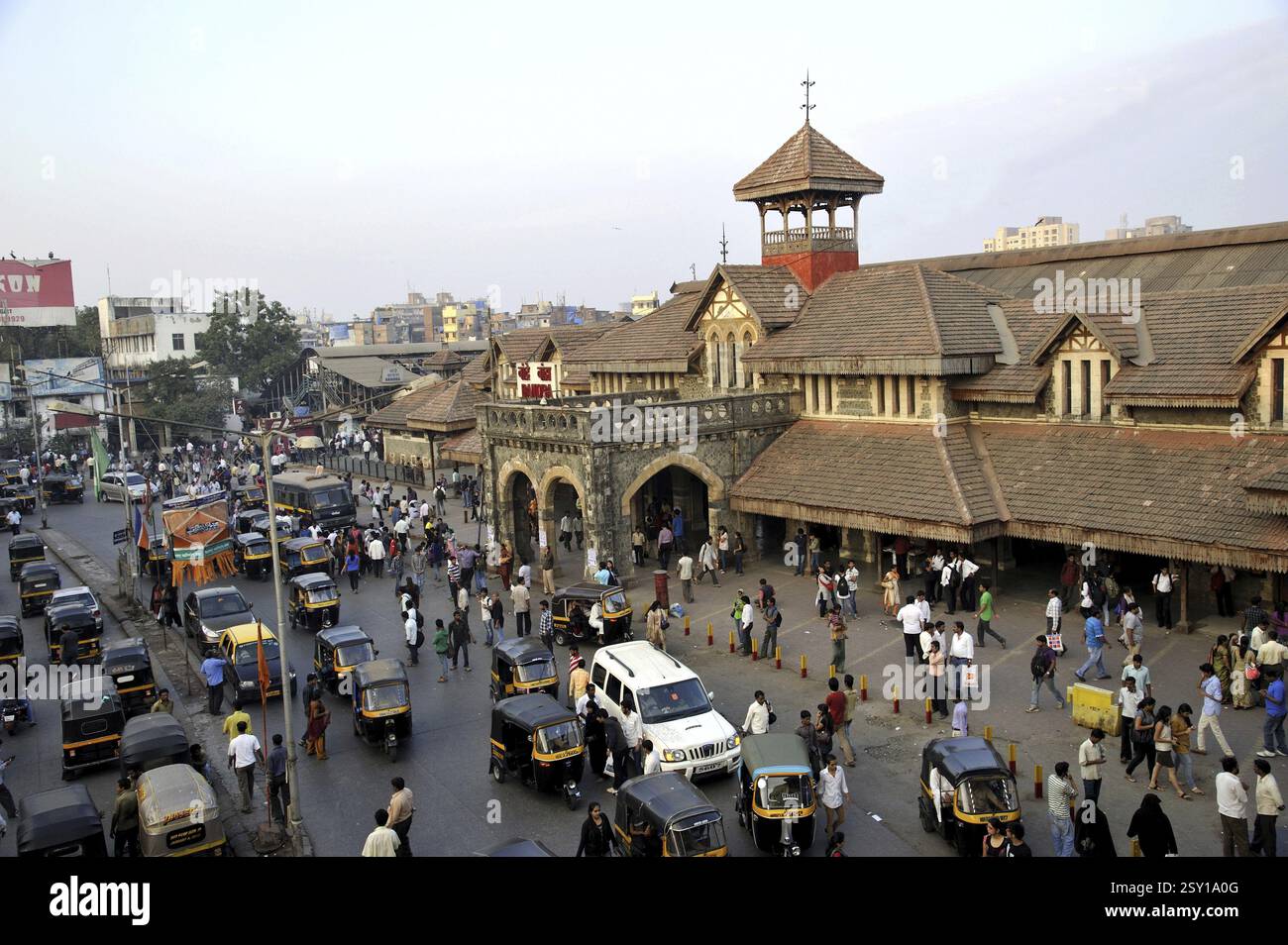 Traffic in Bandra Railway Station Mumbai Maharashtra India Stock Photo ...