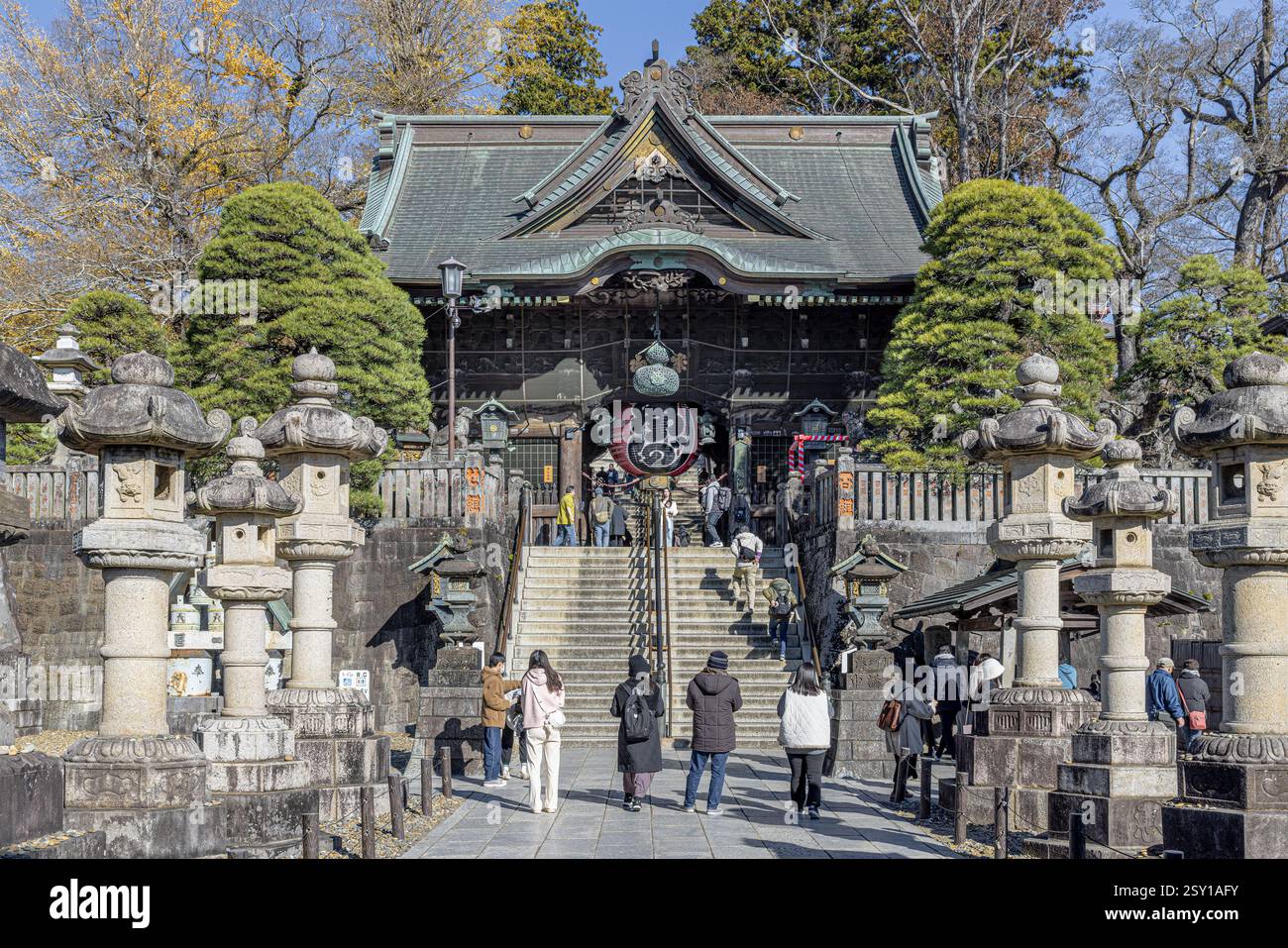 Tourists visiting naritasan shinshoji temple in narita, japan Stock ...