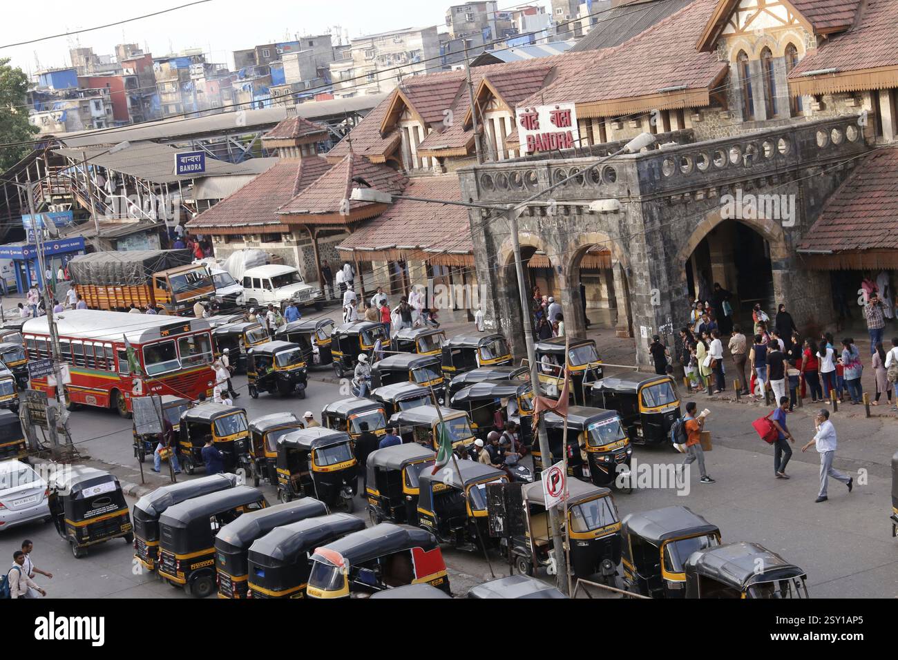 Bandra railway station, Mumbai, Maharashtra, India, Asia Stock Photo ...
