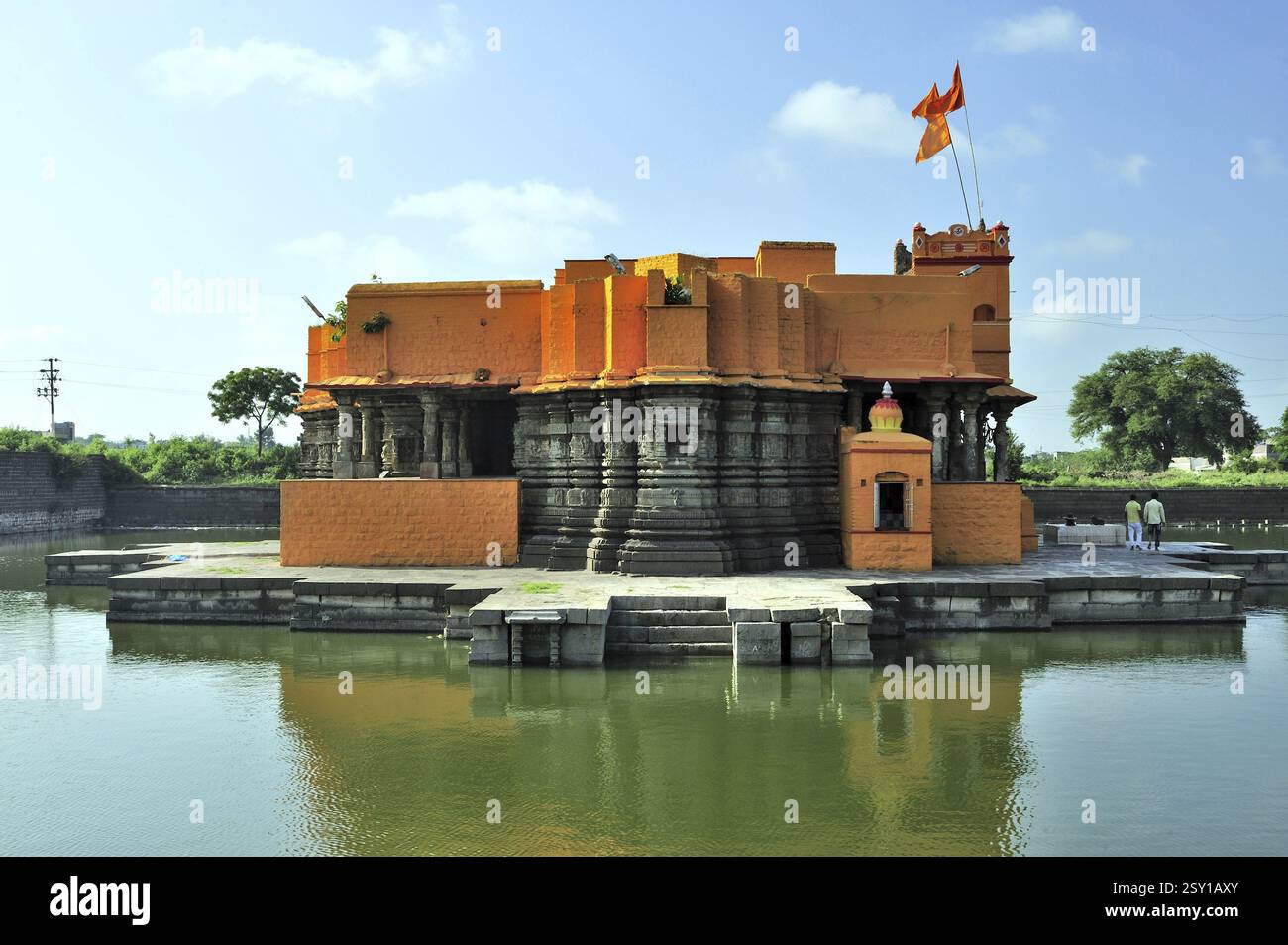 Kankaleshwar temple lake at beed maharashtra india Asia Stock Photo - Alamy