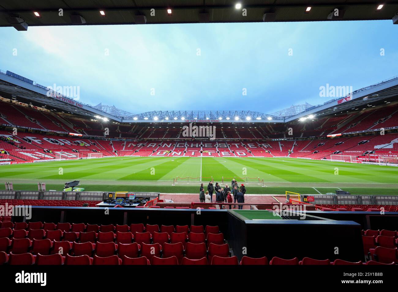 Manchester, UK. 26th Feb, 2025. Sir Alex Ferguson stand Ground View ...