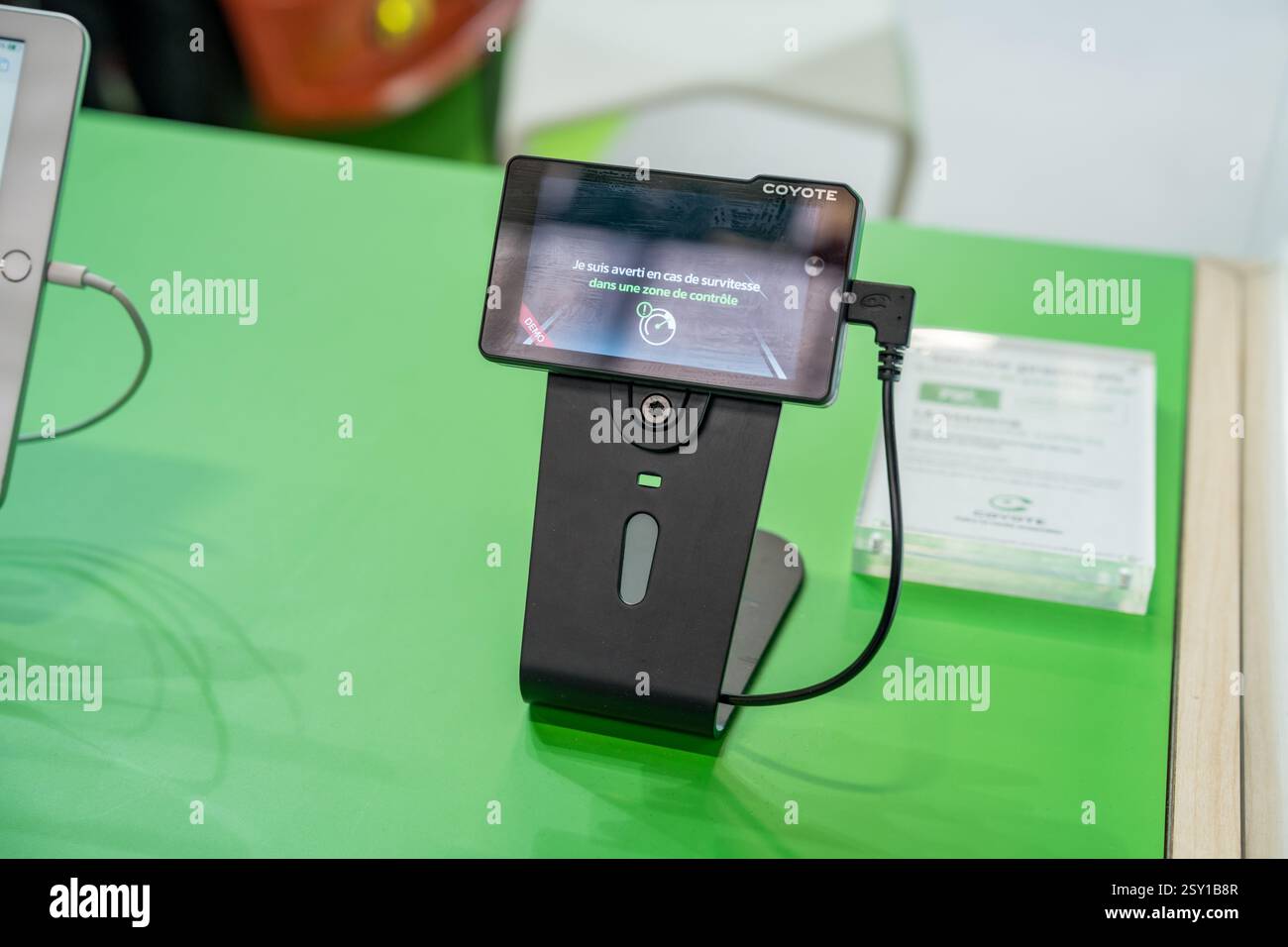 Innovative technology display at an exhibition showcases interactive ...