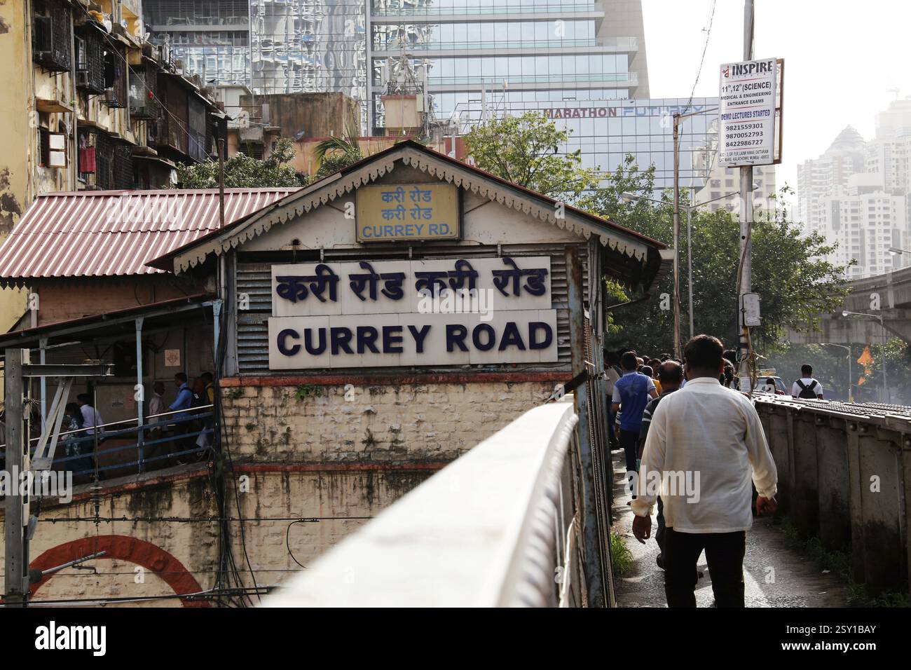 Curry road railway station, Mumbai, Maharashtra, India, Asia Stock ...