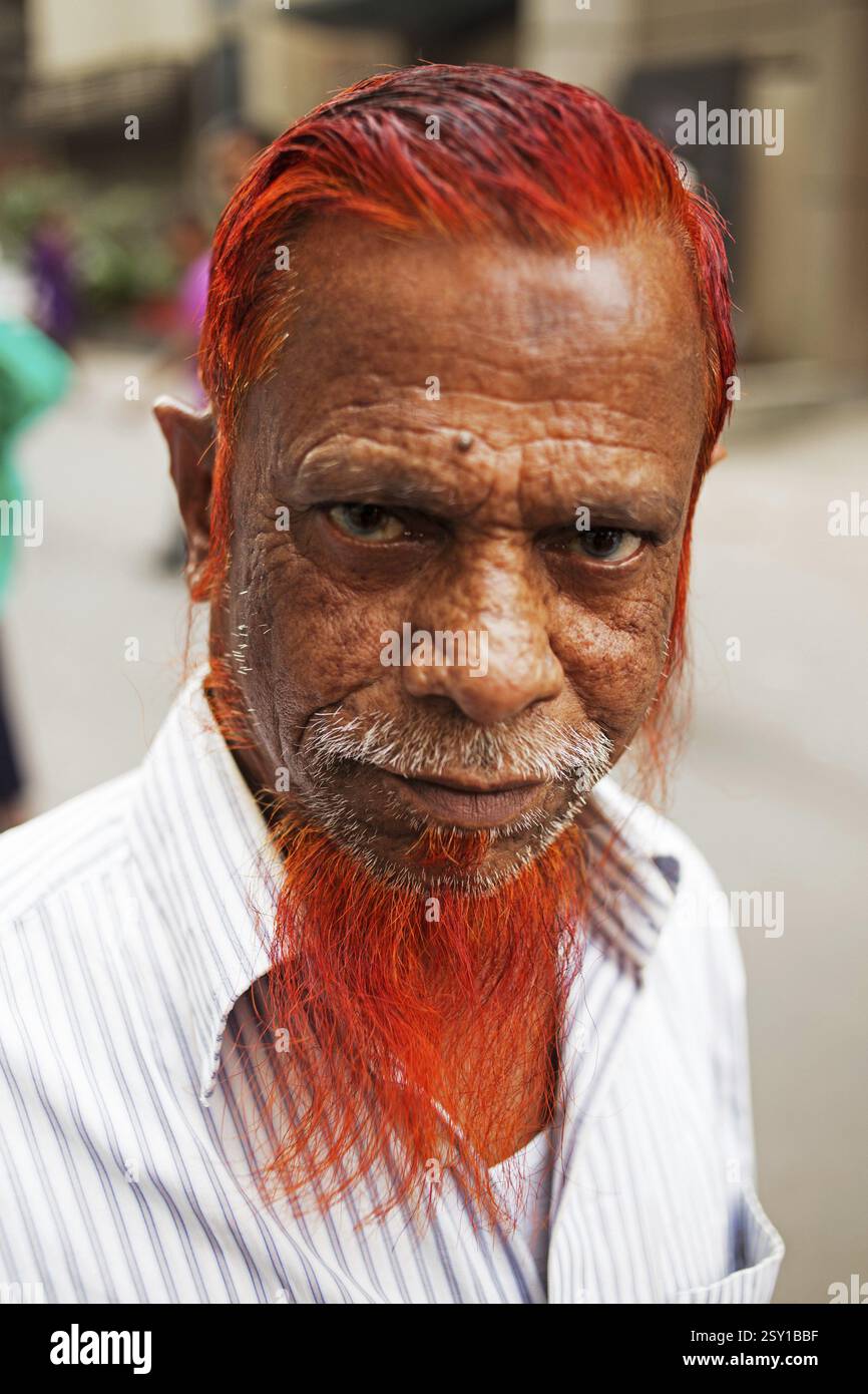 Islamic red beard man portrait, dhaka, bangladesh Stock Photo - Alamy