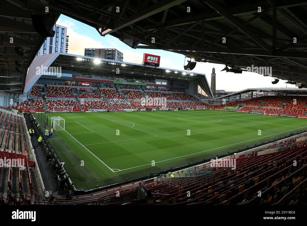 Brentford, UK. 26th Feb, 2025. A general view of inside the stadium ...