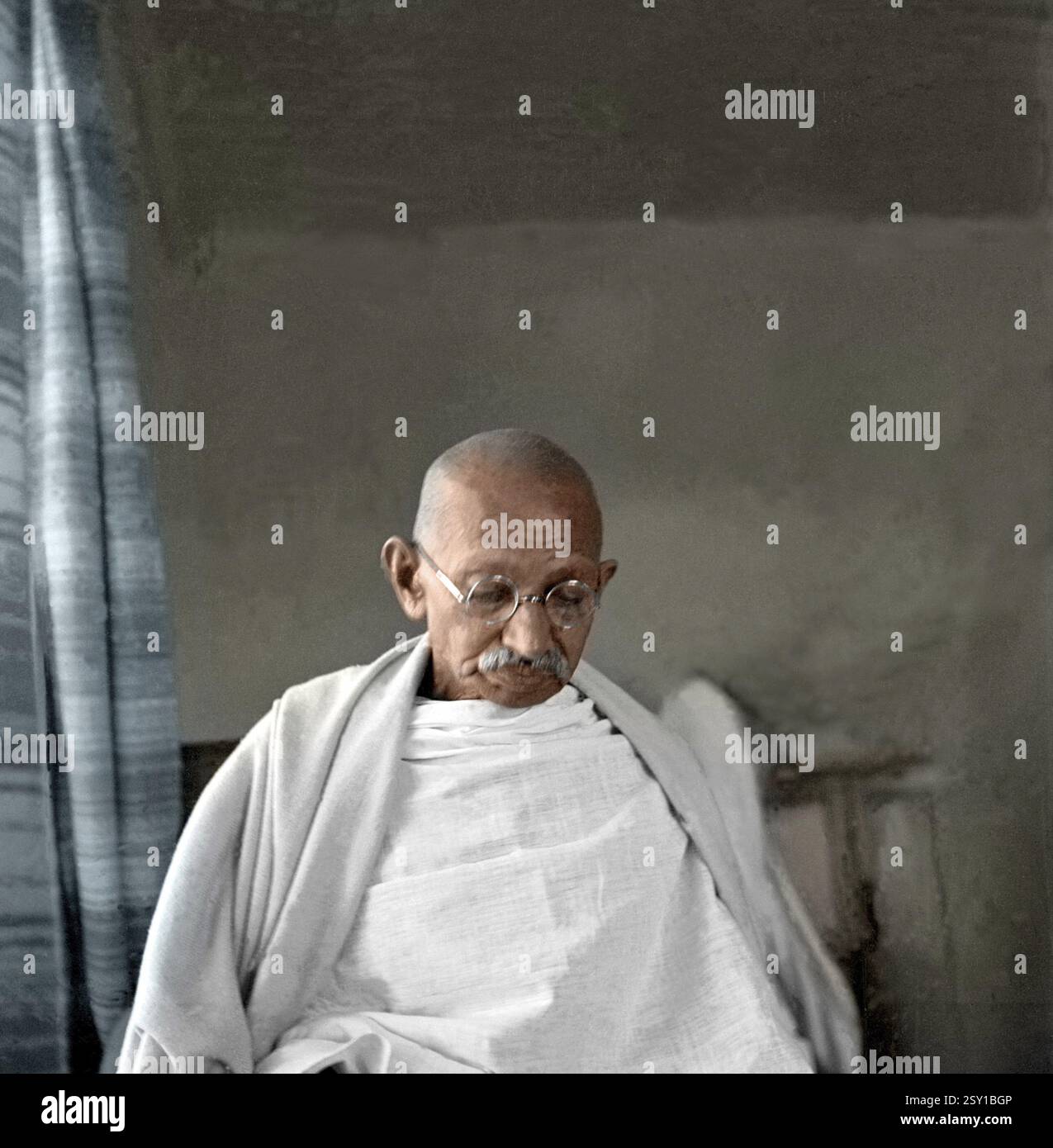 Mahatma gandhi at birla house, mumbai, maharashtra, india, asia, 1945 ...