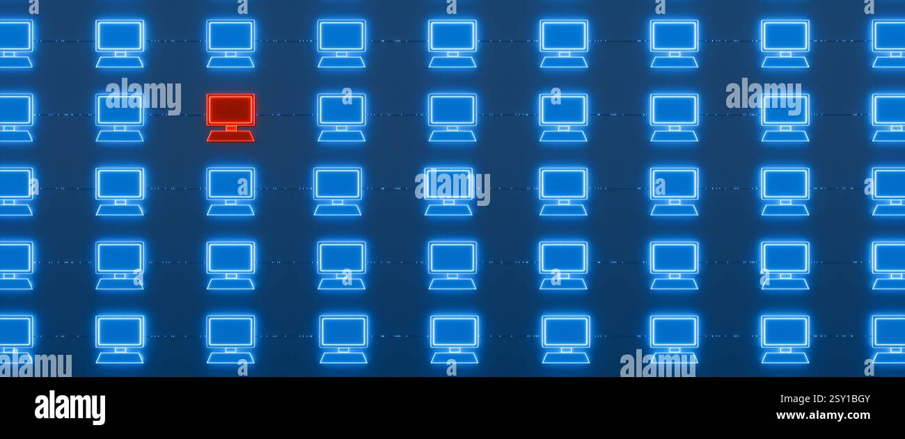 RECORD DATE NOT STATED Warning sign that the computer is infected with a virus. Warning sign ...